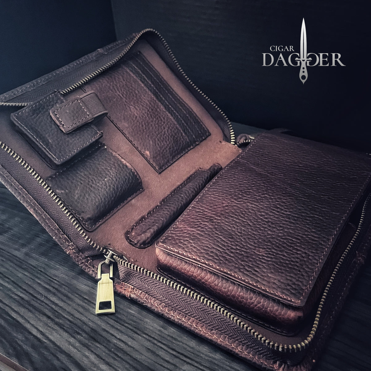 Aficionado Leather Cigar Case – Cigar Dagger