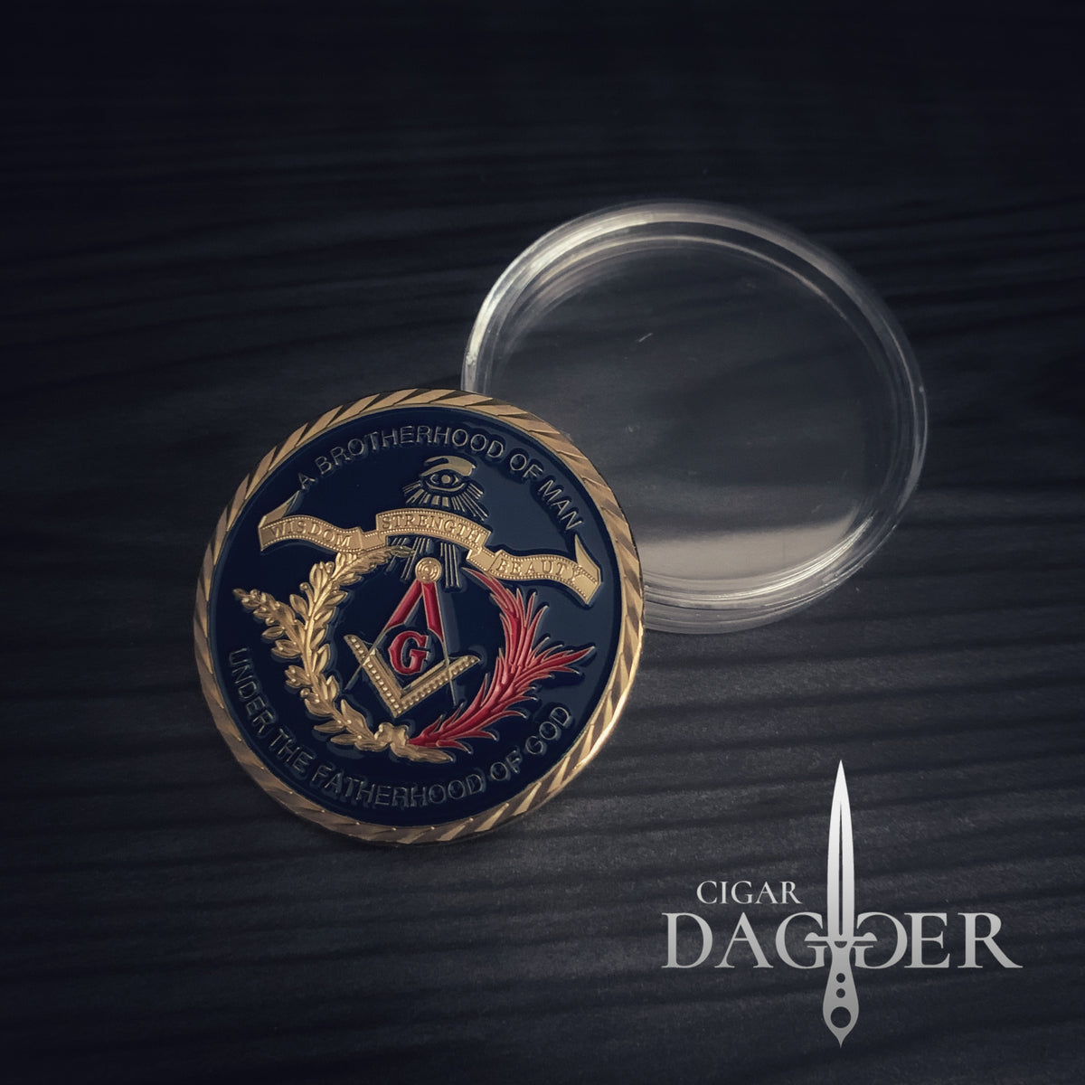 The Masonic Challenge Coin – Cigar Dagger