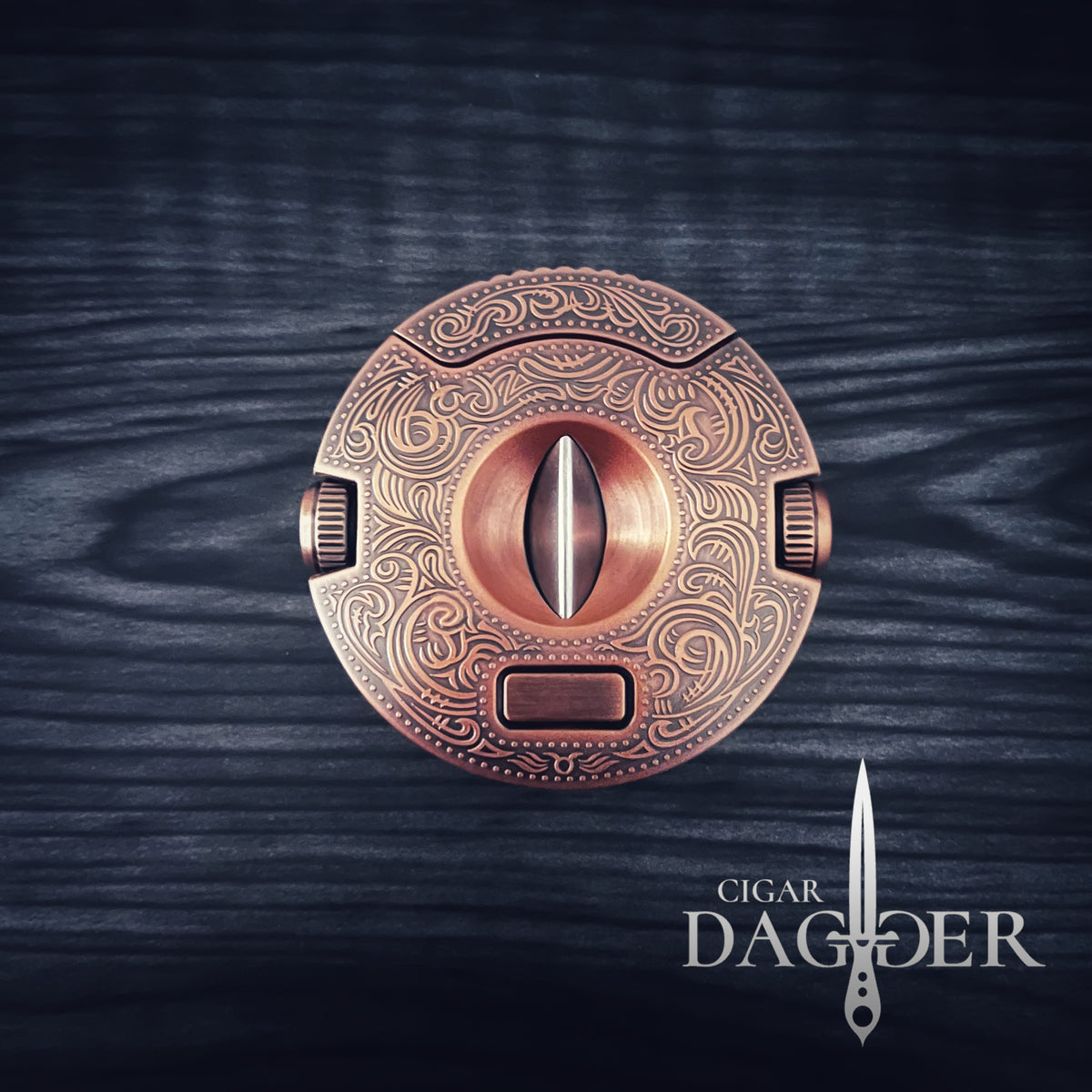 Antique Copper Orbit V Cigar Cutter with Detachable Punch Cutters ...